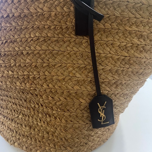 Yves Saint Laurent | Bags | Authentic Saint Laurent Straw Raffia ...